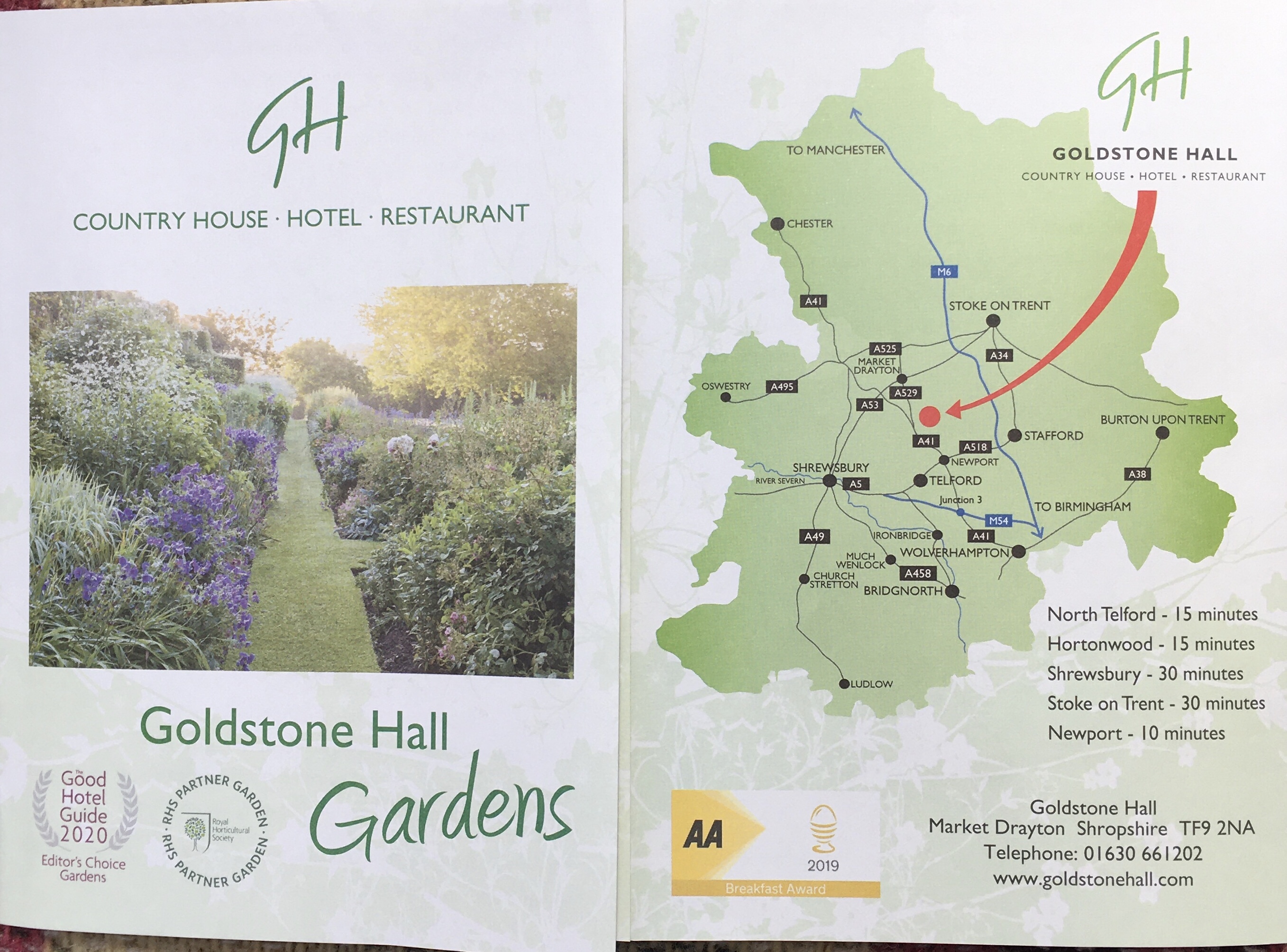 Visit to Goldstone Hall Hotel and Gardens – 7 June 2021 | Bramble Garden