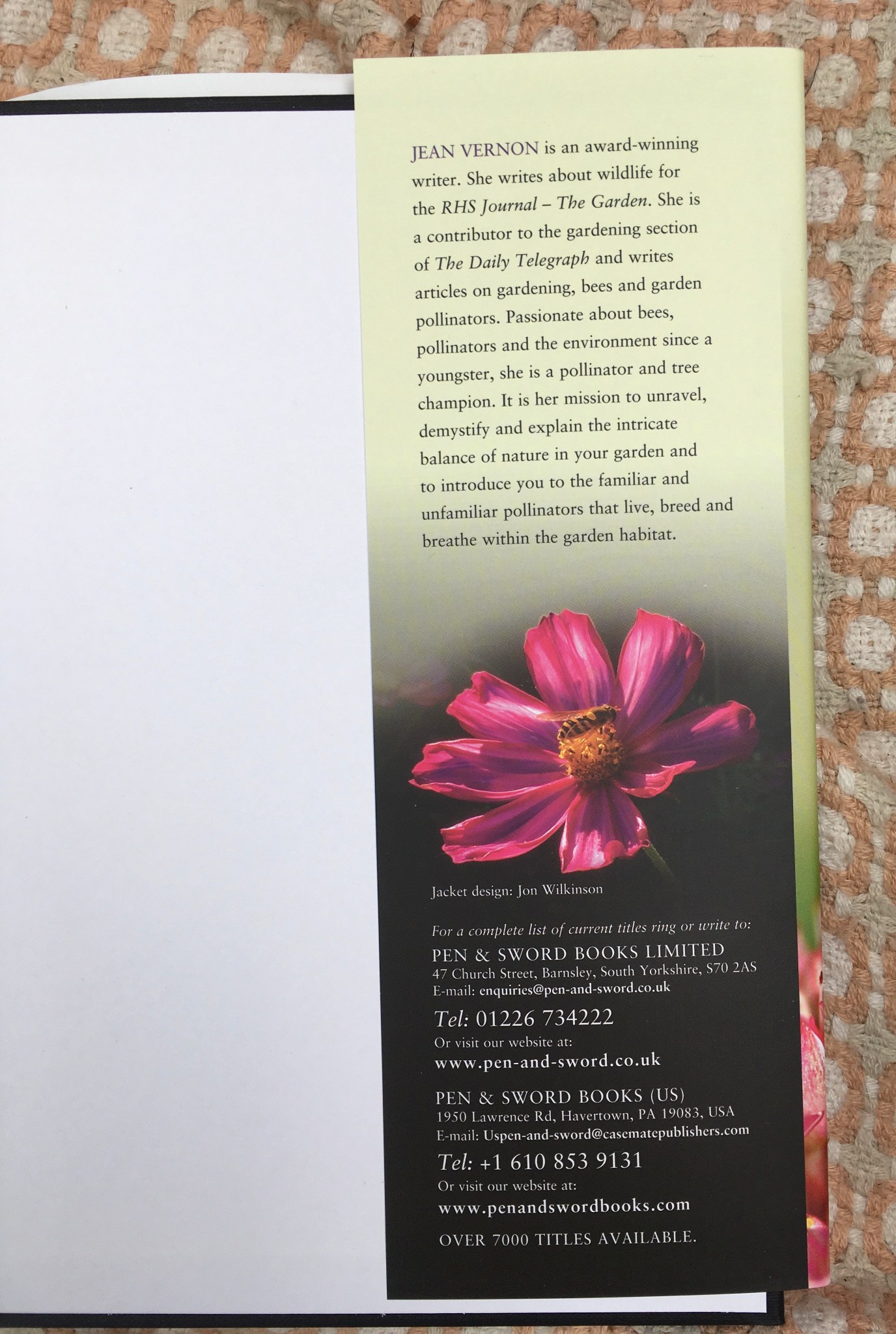 Attracting Garden Pollinators – by Jean Vernon. Prize draw winners ...